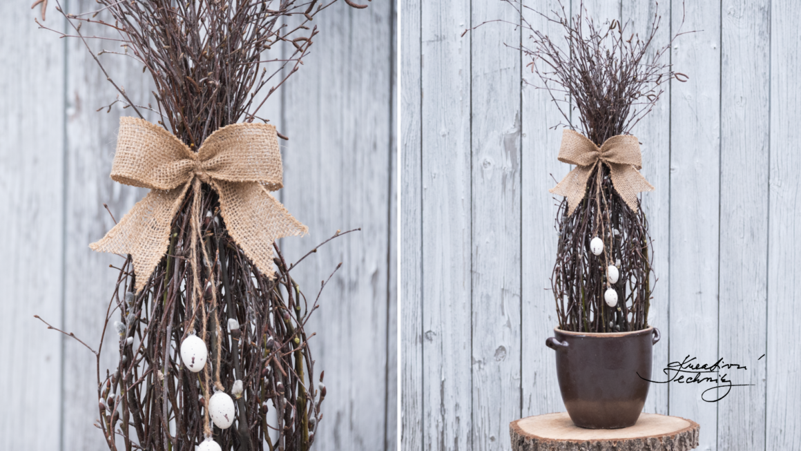 Jarní dekorace z břízy: Krásná velikonoční výzdoba | Video návod ...